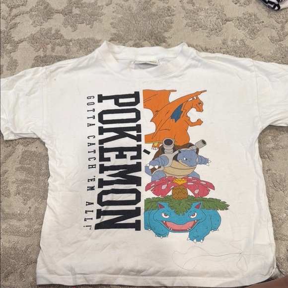 Pokemon | Shirts & Tops | Pokemon White And Orange Short Sleeve Tee ...